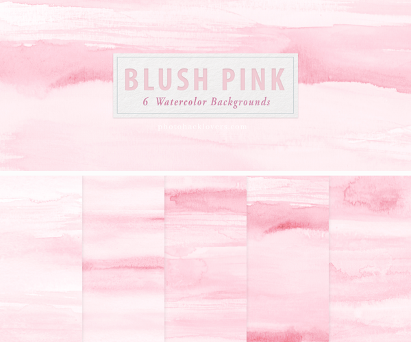 Blush Pink Watercolor Backgrounds