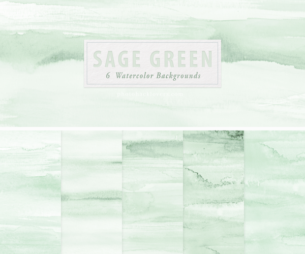 Sage Green Watercolor Backgrounds