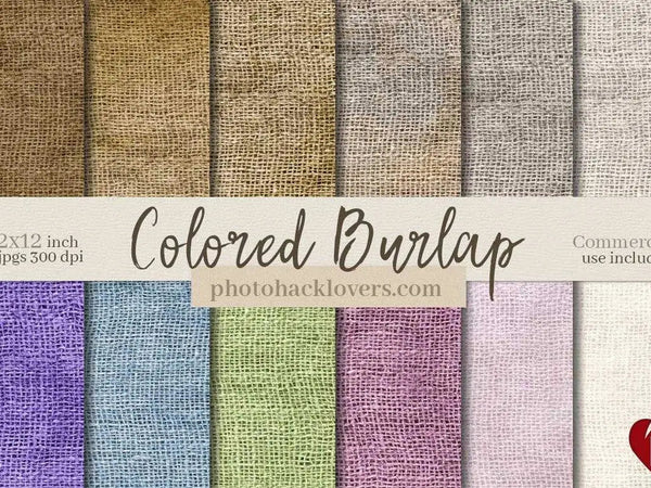 Burlap Digital Paper