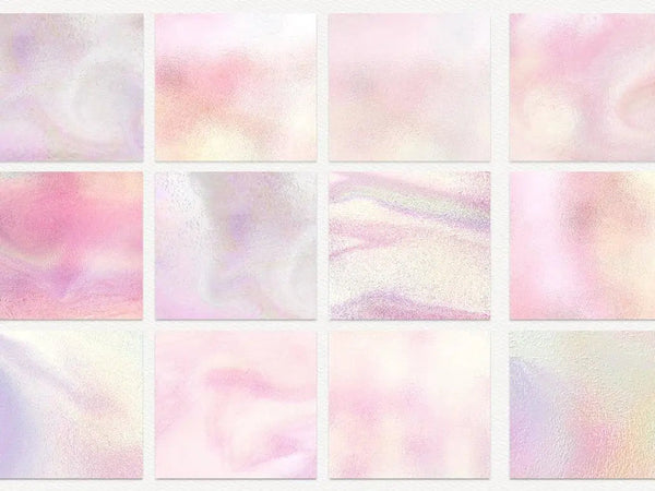 Cotton Candy Digital Paper and Brushstrokes