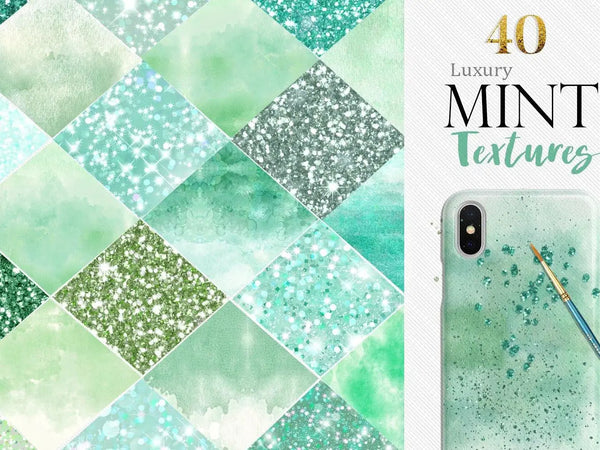 Mint Green Digital Paper