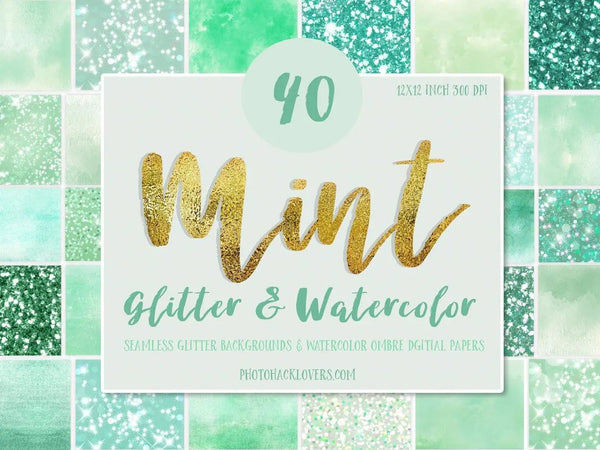 Mint Green Digital Paper