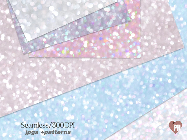 Pastel Bokeh Digital Papers