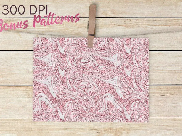Pink Glitter marble Digital paper