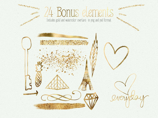 Watercolor Alphabet Clipart