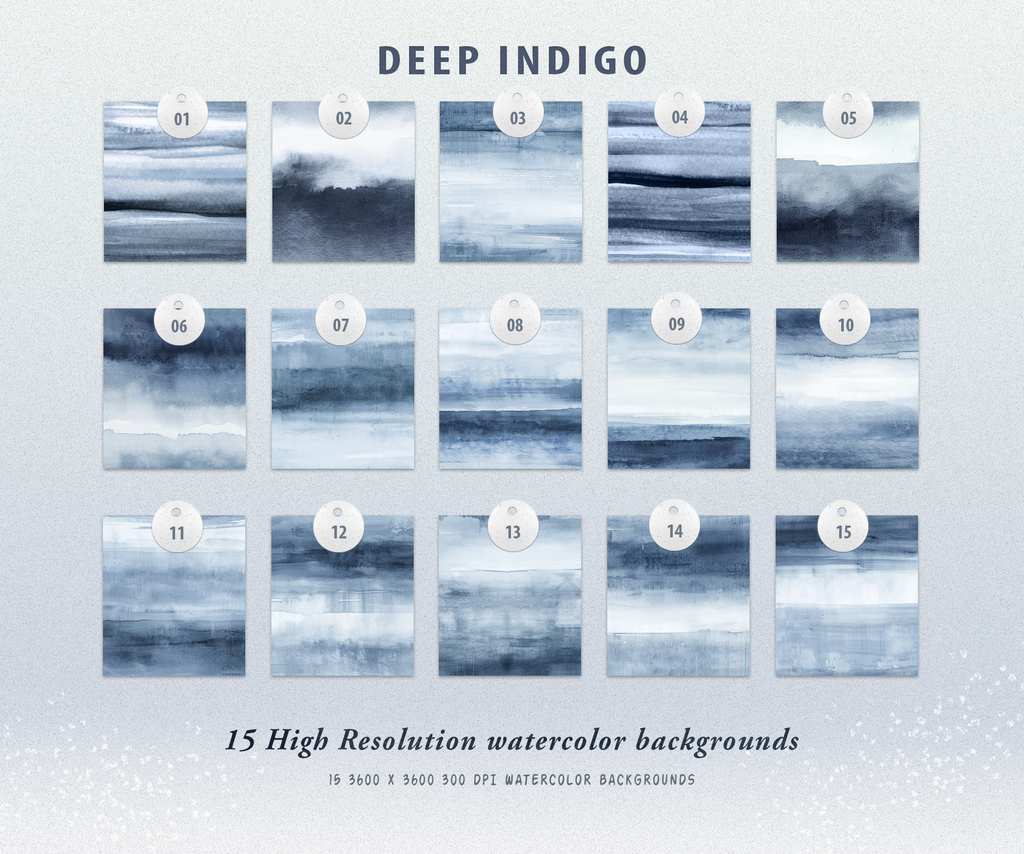 Deep Indigo Watercolor backgrounds