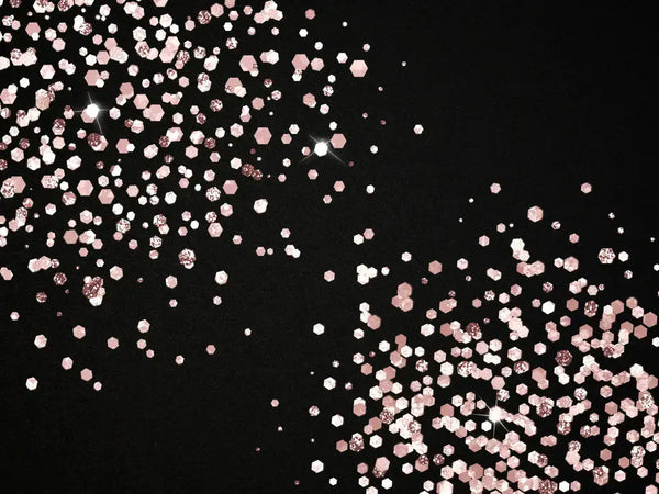 50 Chunky Rose Gold Glitter Overlays -Glitter Png