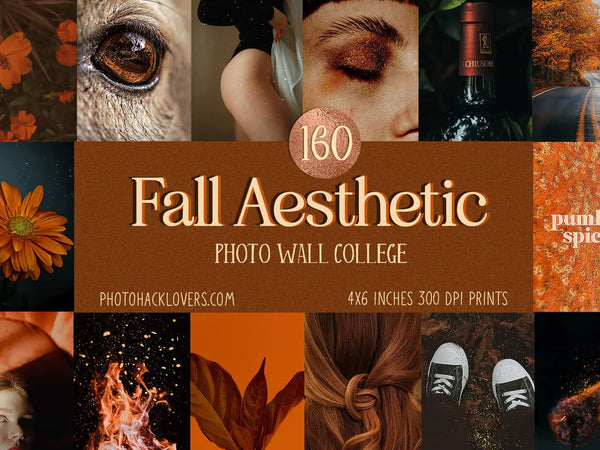 Boujee Fall Aesthetic Wall Collage Kit
