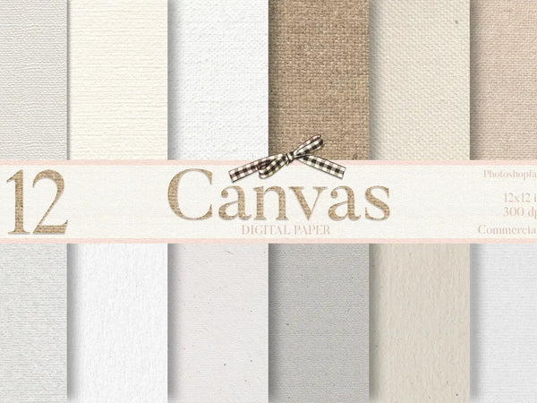 Canvas Texture Digital Paper