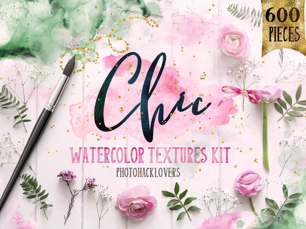 Chic Watercolor Textures Kit