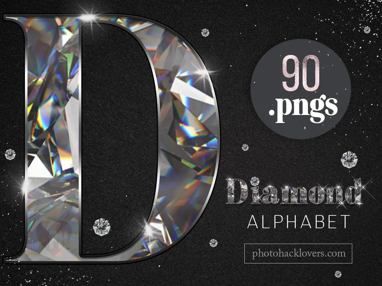 Diamond Alphabet Clip Art