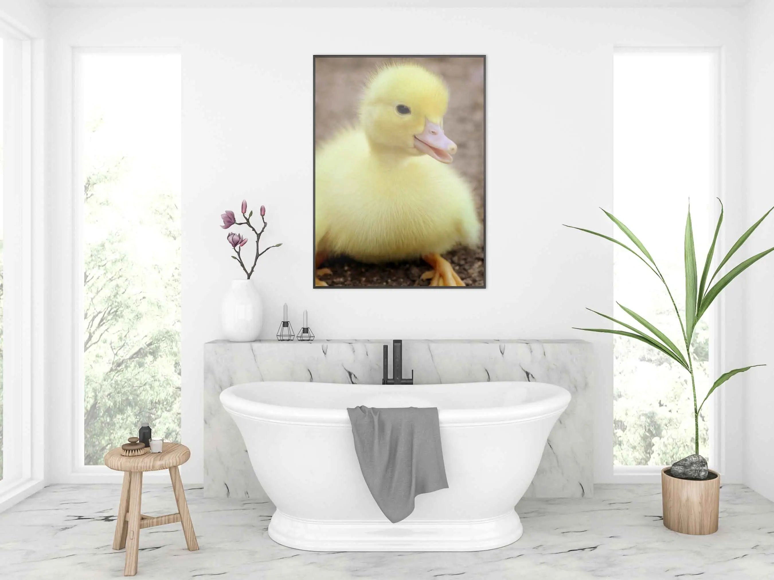 Fancy Bathroom Wall Mockup