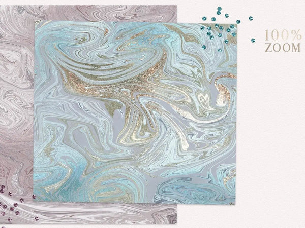 Gold and Marble Digital Paper