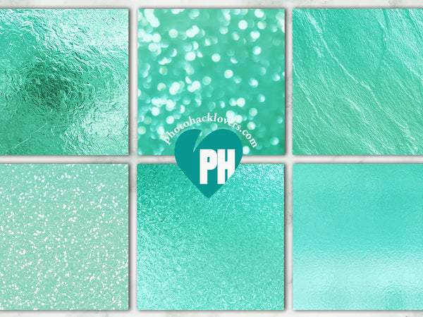 Metallic Mint Textures