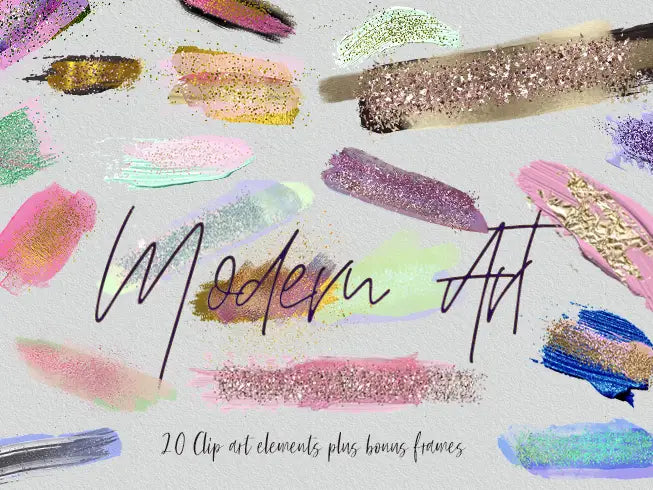 Modern Art Brush Strokes