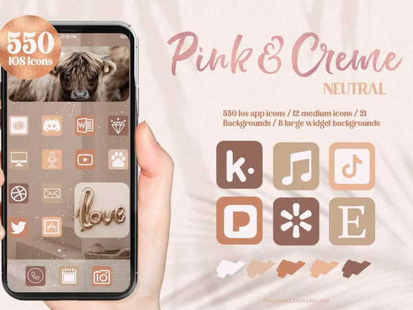Pink Creme IOS app ICONS