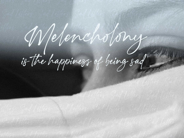 Sad Letters - A Handwritten Font Script