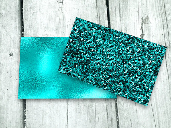 Teal Foil Digital Paper