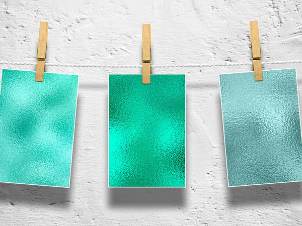 Turquoise Foil Digital Paper