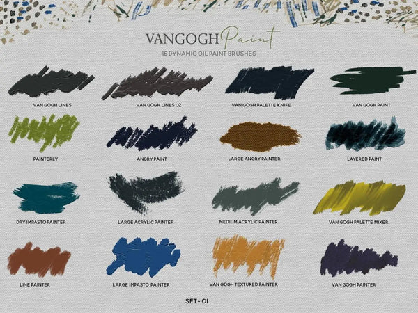Vincent Van Gogh Photoshop Brushes